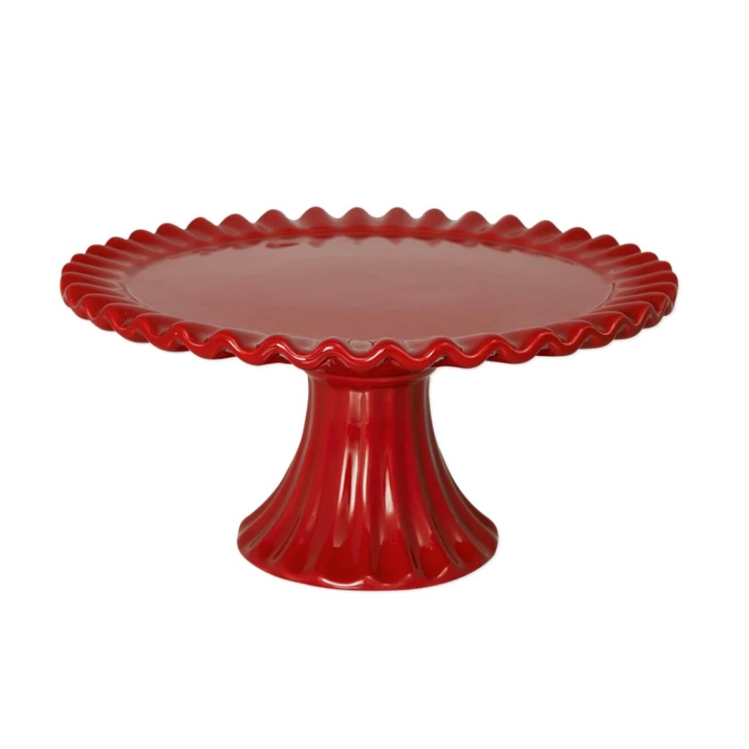 Columbine Red M Cake Stand Plum ae Columbine Red M Cake Stand Plum ae