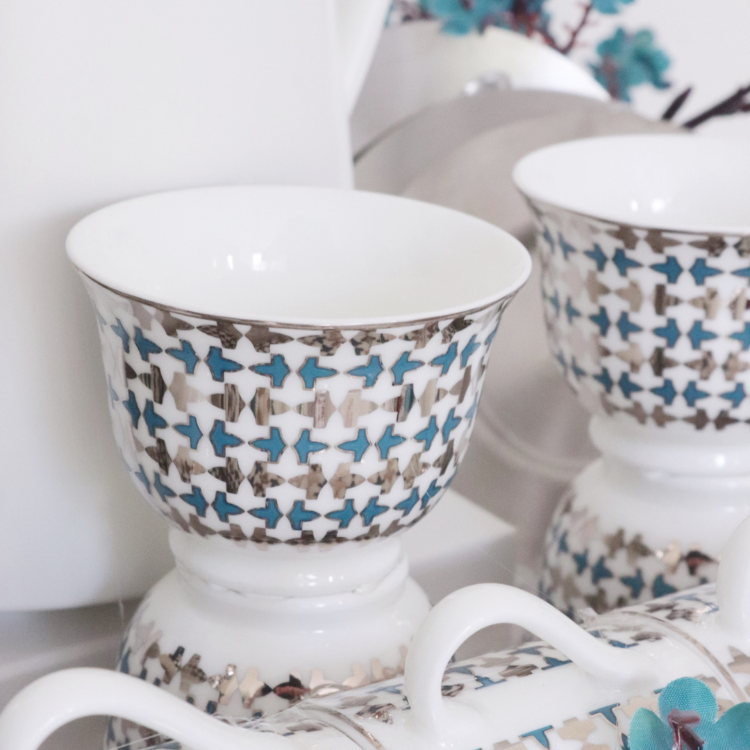 Alhambra Blue & White Set of 6 Gift Hamper - Plum.ae